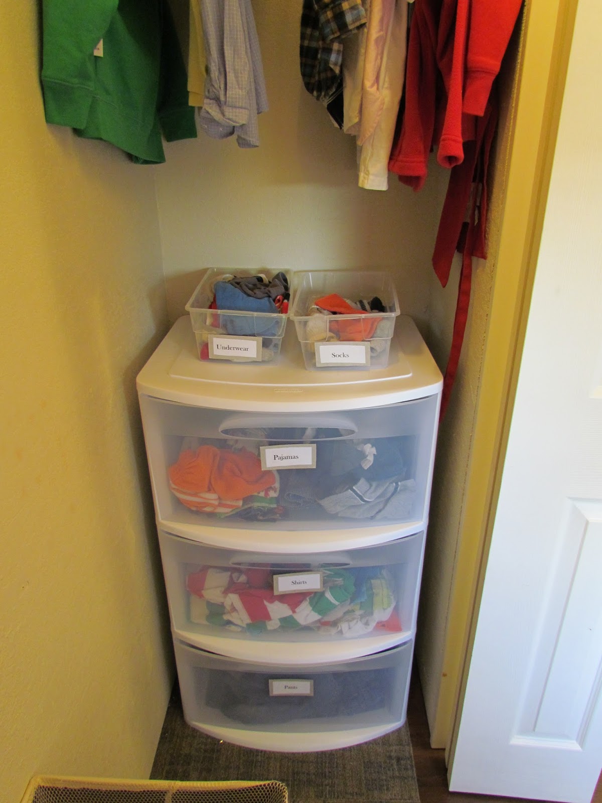 Creative Little House: Boys Closet Makeover