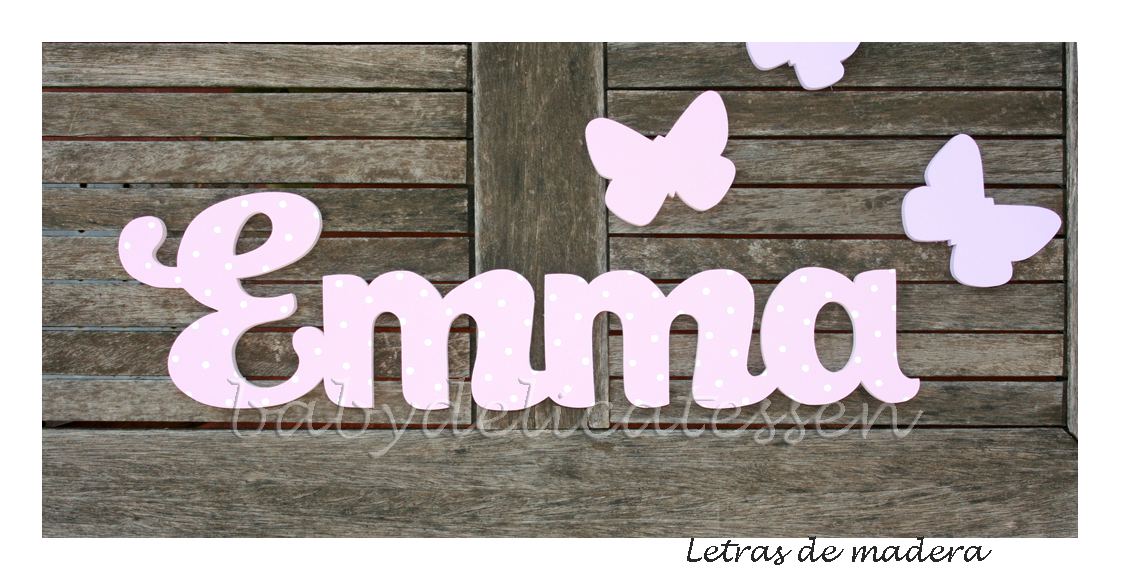 BABY DELICATESSEN LETRAS DE MADERA: EMMA