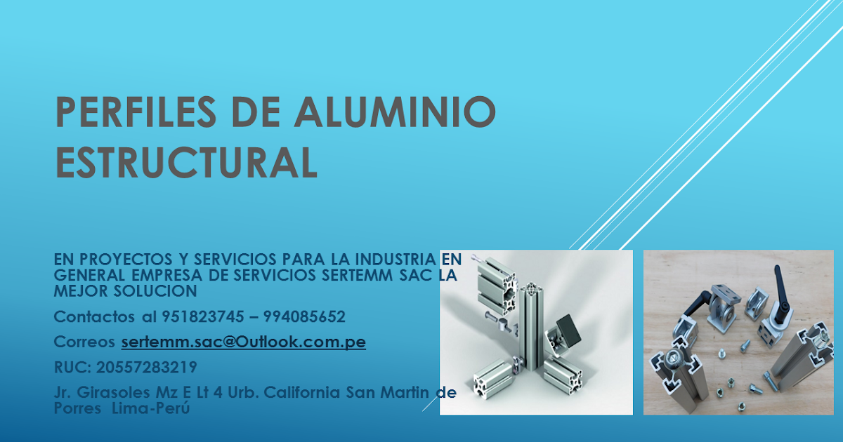 VENTA DE PERFILES DE ALUMINIO ESTRUCTURAL: Perfiles de Aluminio ...