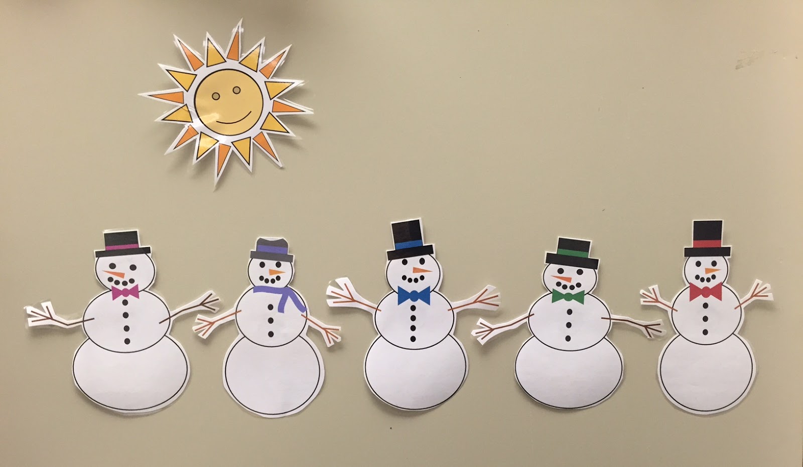 Adventures In Storytime (and Beyond): Flannel Friday: "Five Little Snowmen"