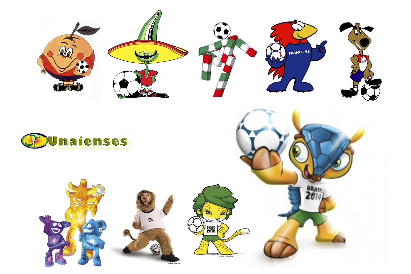 Unaienses: Mascote do Brasil em 2014