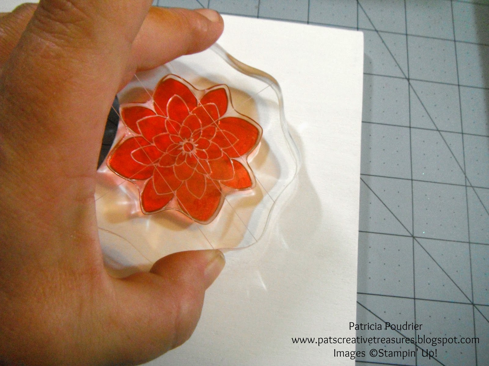 Pat's Creative Treasures: Stamping On A Wood Frame - Step-By-Step Tutorial