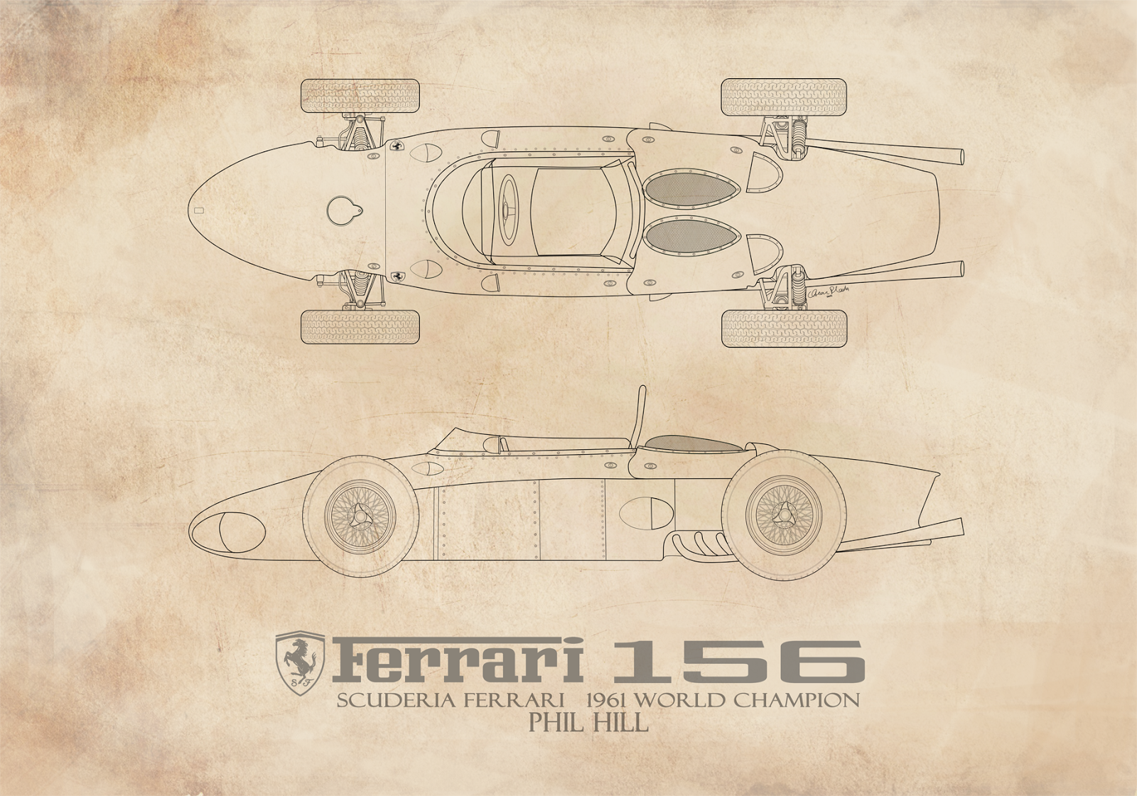 OscarPlada: Ferrari 156 - 1961