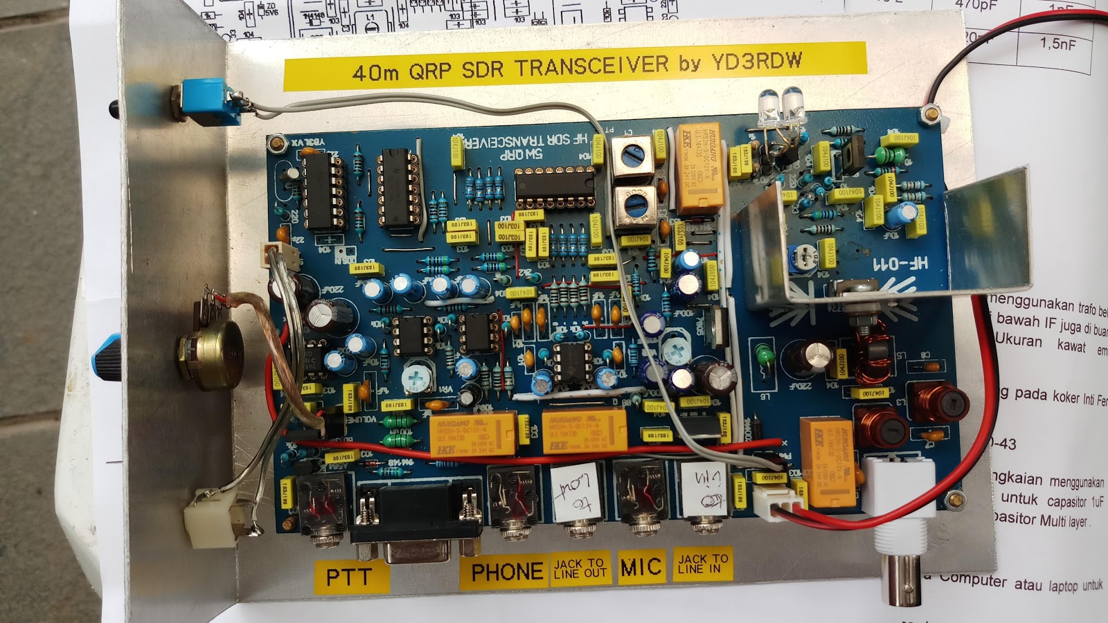 Redy Wibisono - YD3RDW: DIY 40m QRP SDR Transceiver by YD3RDW