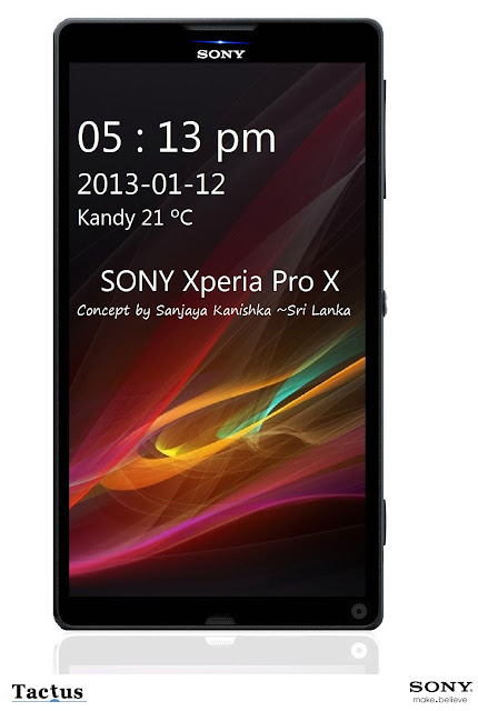 Mobilized Tech: Sony Xperia Pro X Concept with Secondary Tactus Display