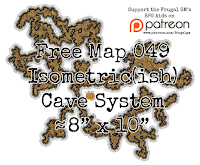 Free Map049: Isometric(ish) Cave System Map - Frugal GM