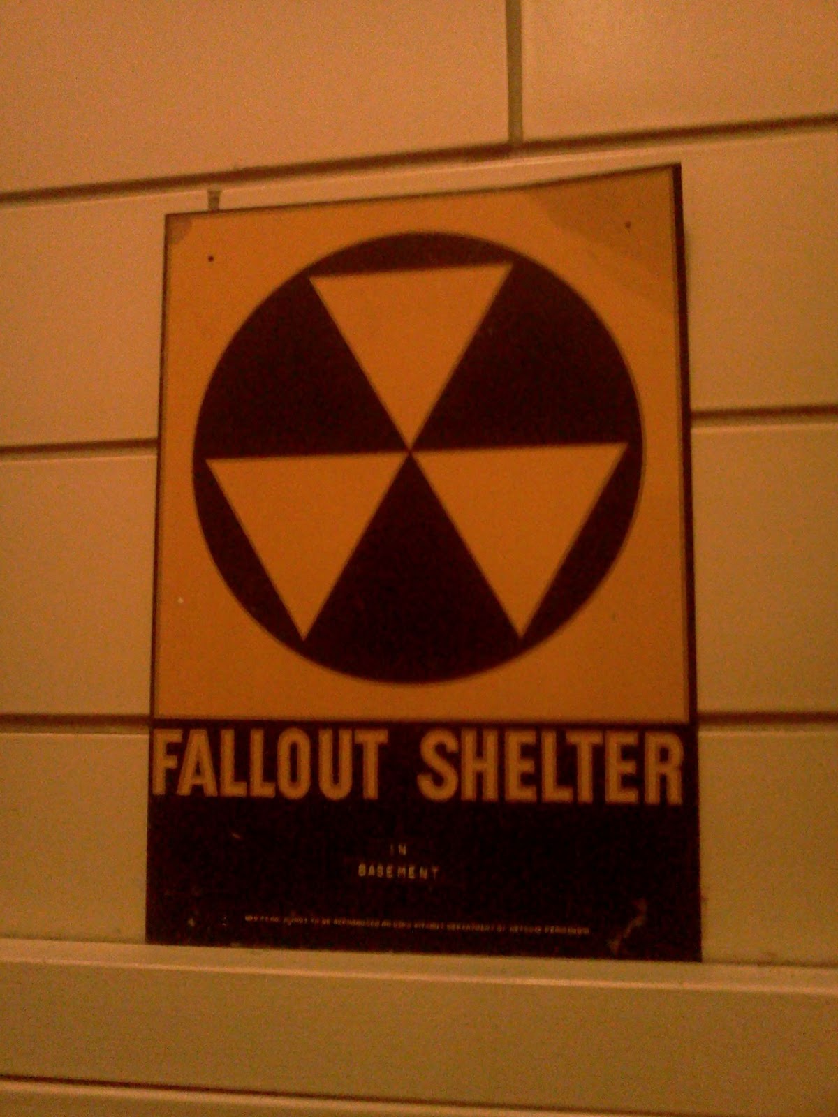 Eerie Indiana: Nuclear Fall Out Shelter Sign - New Albany, Indiana