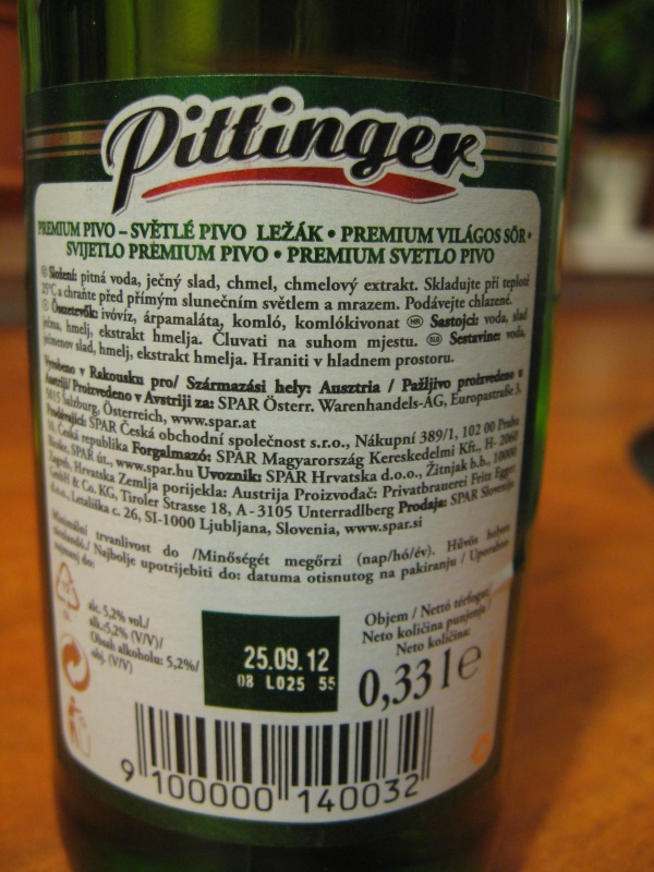 Sörök bemutatója, tesztje: Pittinger Märzen Premium Export 5.2%