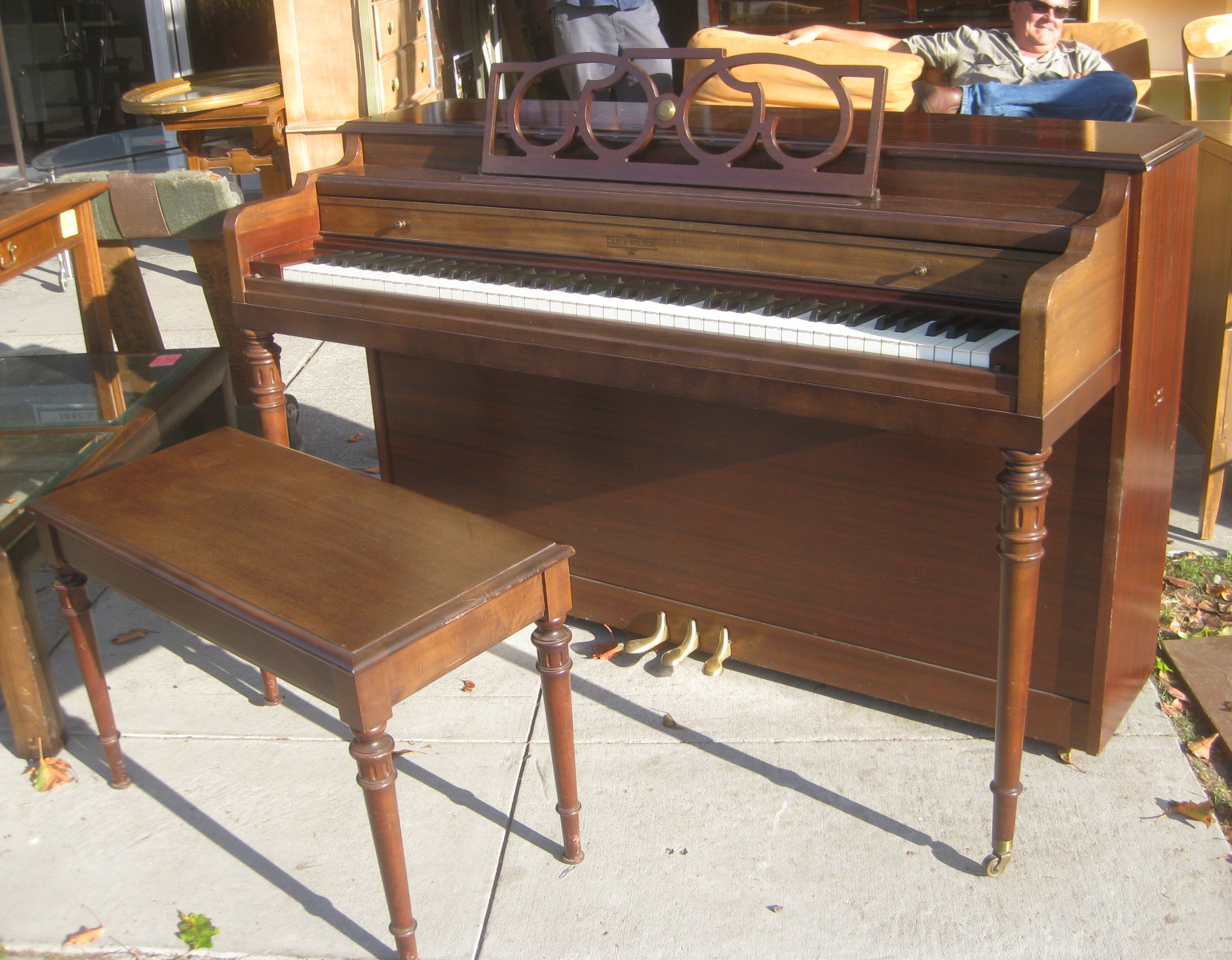 UHURU FURNITURE & COLLECTIBLES: SOLD - Cable-Nelson Spinet Piano - $425