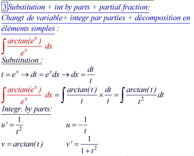 Integration par parties dans tous ses états, simple, répétitive ...