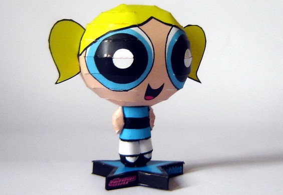 Powerpuff Girls Papercraft Model - PAPEROX FREE PAPERCRAFT