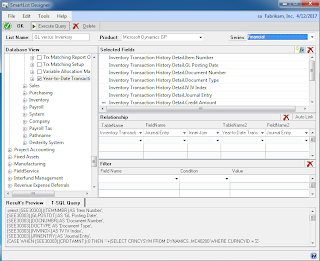 Dynamics GP Essentials: Dynamics GP 2013 SP2 - SmartList Designer