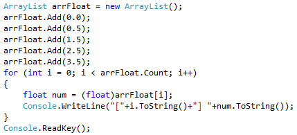 Soflen閱讀報告與操作心得: [C#] Some experience on developing ArrayList & pie chart