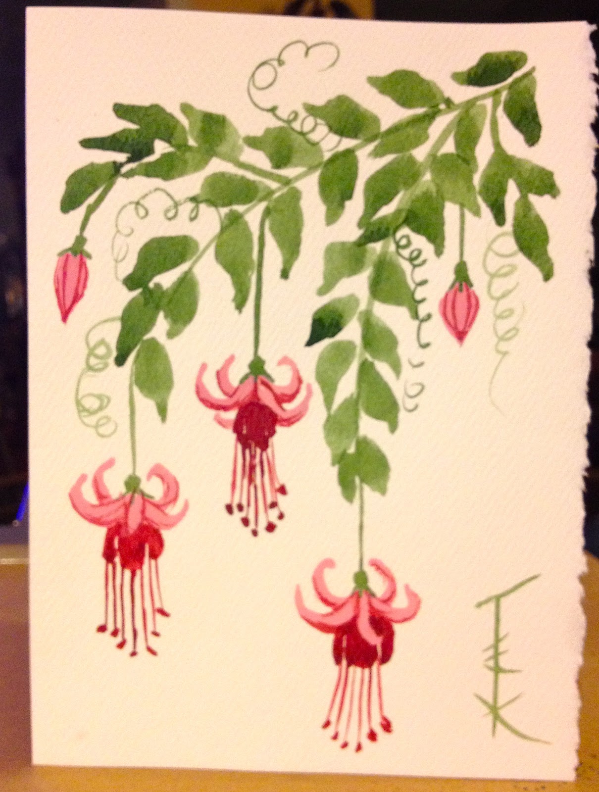 Teresa Kasner: Sumi Ink Painting While it Snows