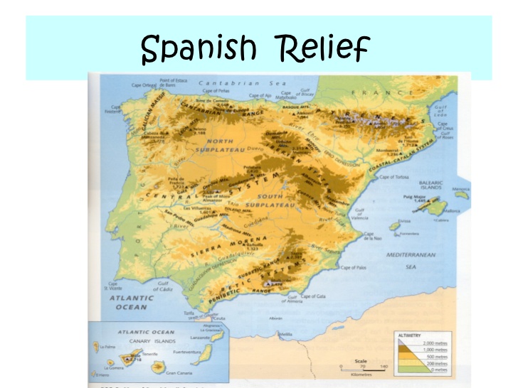 Blog Bilingüe del CEIP Pino Flores: RELIEF OF SPAIN
