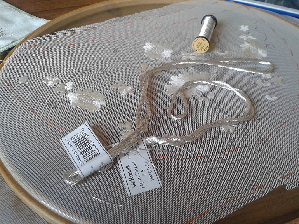 Sew in Love: Wedding Dress Modesty Panel - Silver Threads