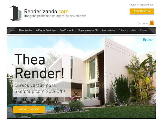 Render para todos: Site de cursos Online Renderizando.com