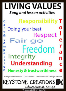 KEYSTONE CREATIONS ~ Educational Songs: LIVING VALUES