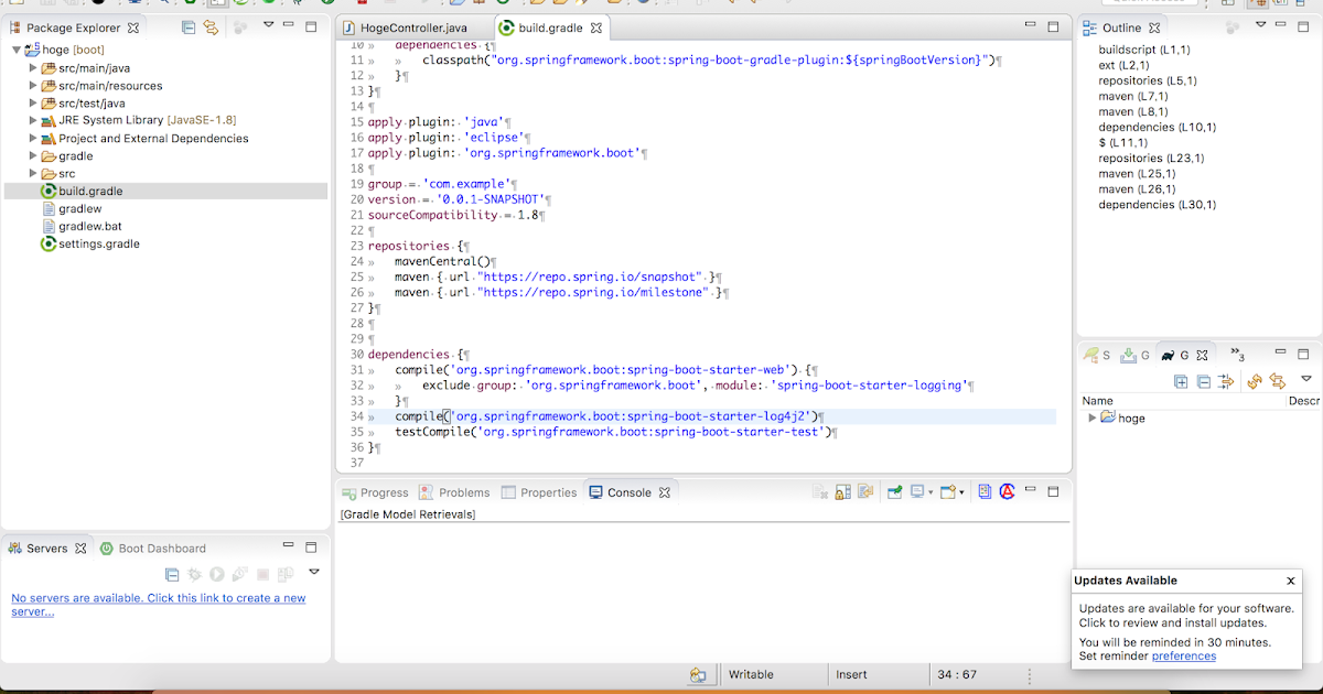こばやしたかはるblog: Springでlog4j2(Gradleでプロジェクト作成)