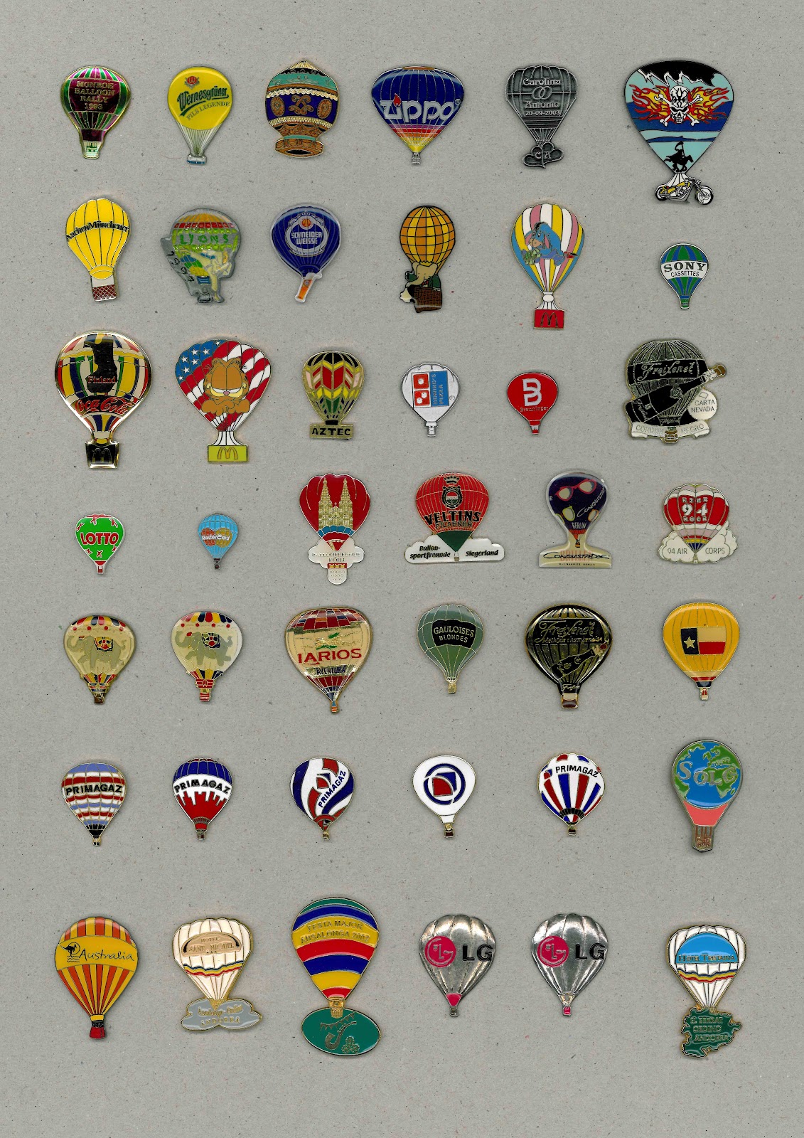 Pincollector-Coleccionista de Pins: Globos Aerostáticos