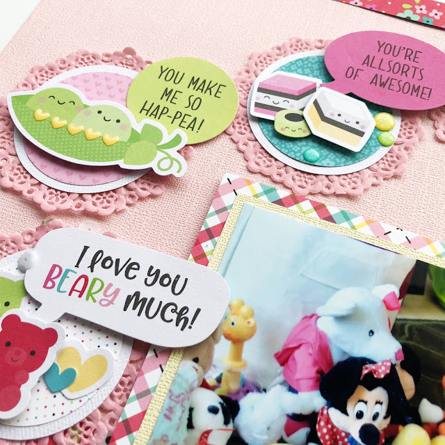 Doodlebug Design Inc Blog: Chit Chat Focus | So Punny layout by Virginia