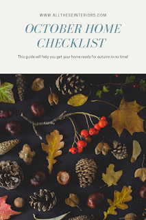 Monthly Musts - October Home Checklist | All These Interiors