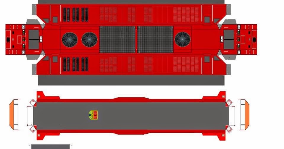 papercraft kereta api cc 206 Papercraft kereta lokomotif 201 replika ...