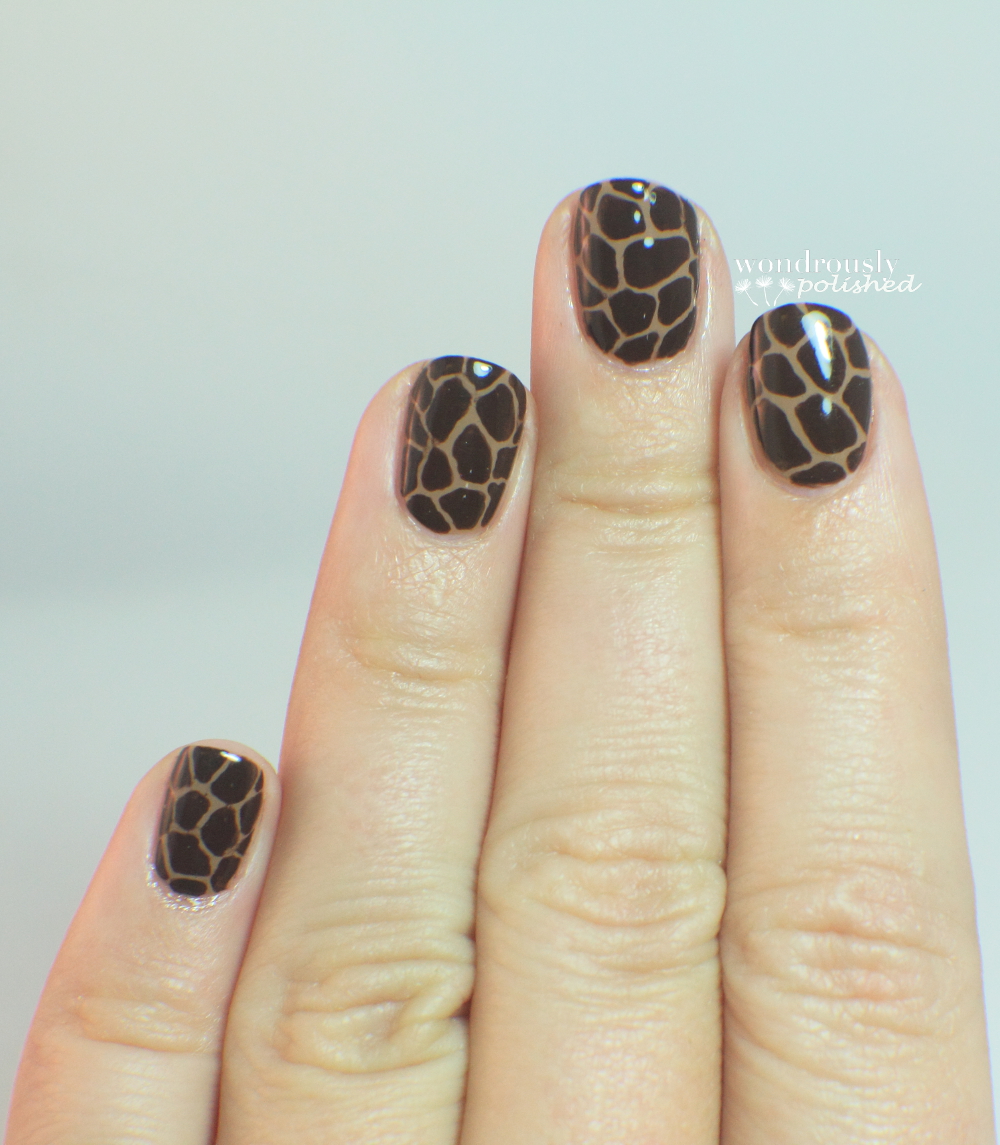 Wondrously Polished: 31 Day Nail Art Challenge - Day 13: Animal Print