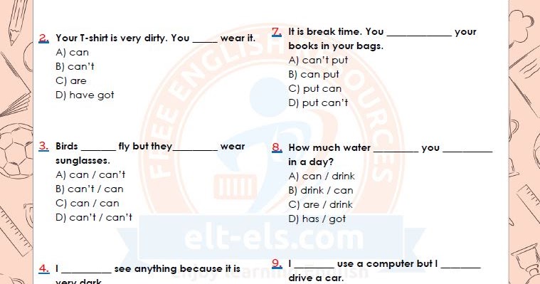 Can multiple choice test | www.elt-els.com