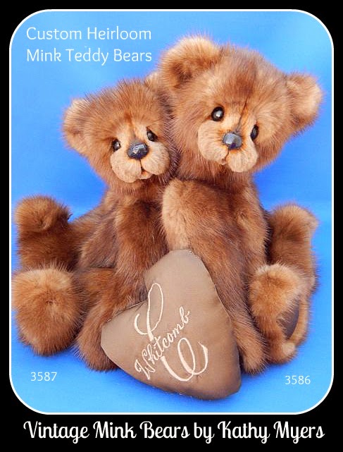 Designed By Kathy Myers: Two Custom Teddy Bears