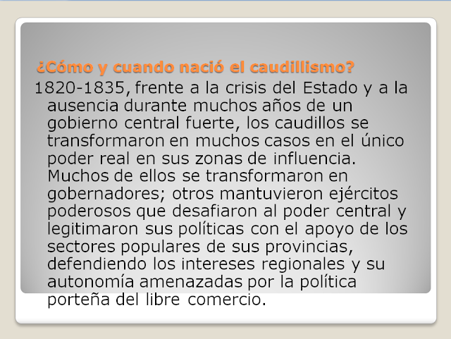 trabajo de portafolio: EL CAUDILLISMO EN AMÉRICA LATINA