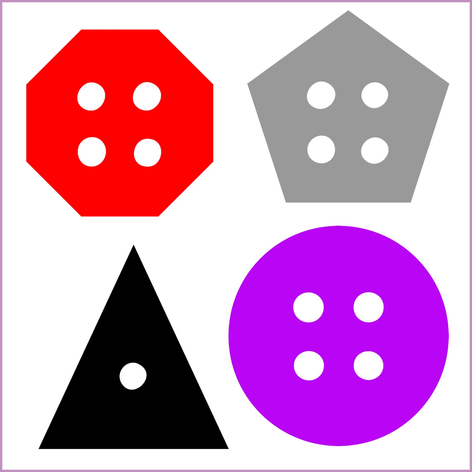 Ink n Little Things: Flash freebie! Button Clip Art - Colorful Shape ...