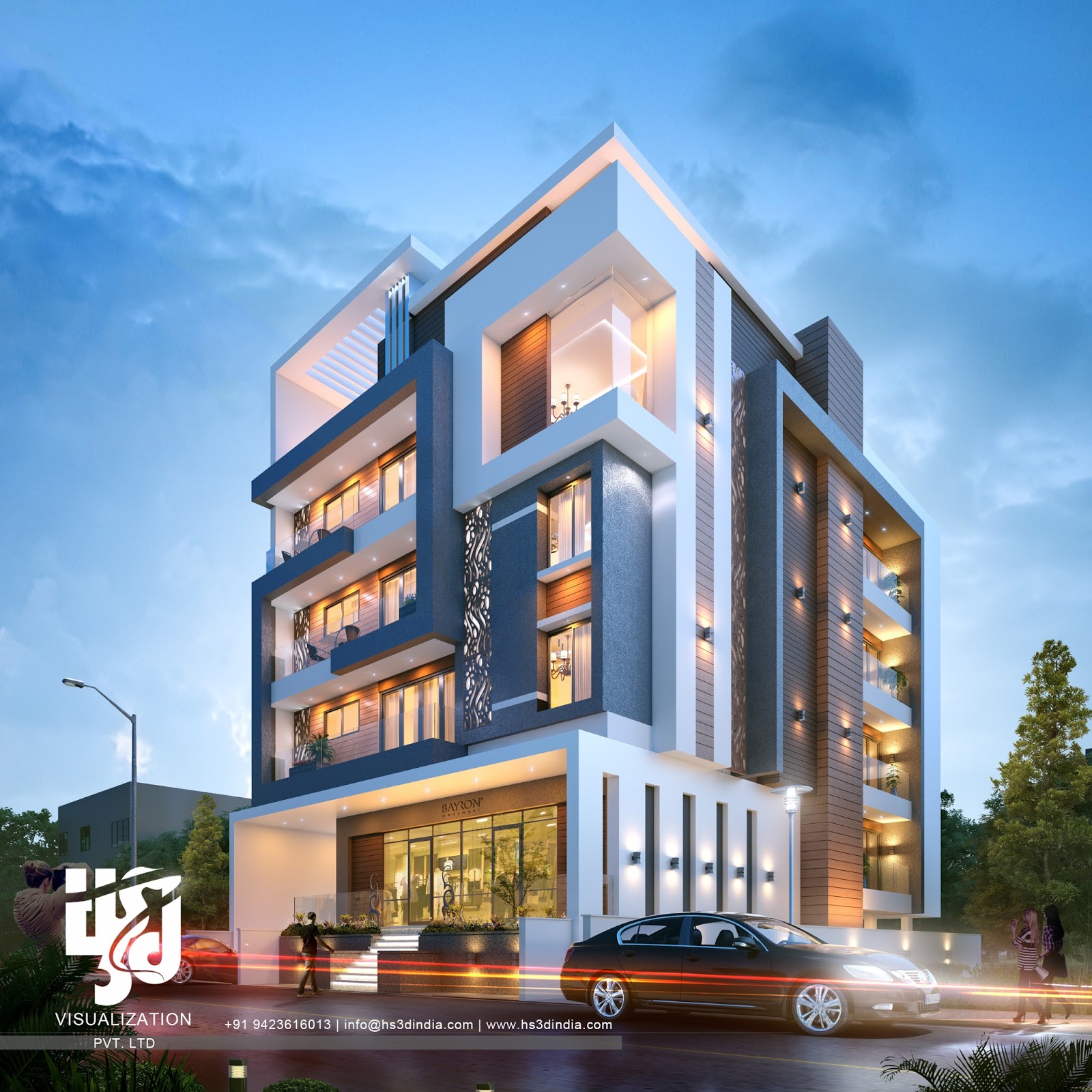 3D EXTERIOR NIGHT RENDERING