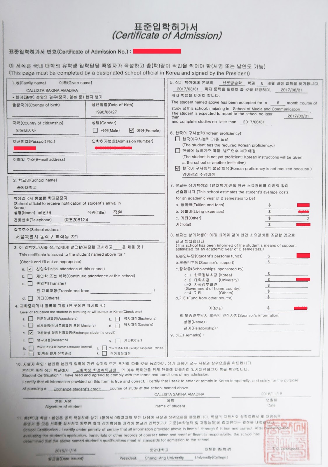 The Switchover: Pengajuan visa pelajar Korea Selatan untuk pertukaran ...