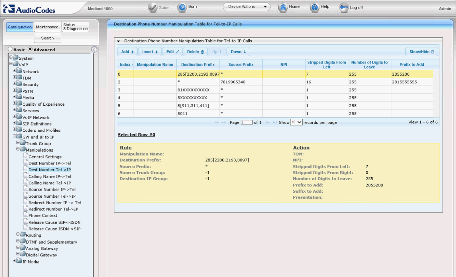 ucomsGeek: AudioCodes Configuration Logic