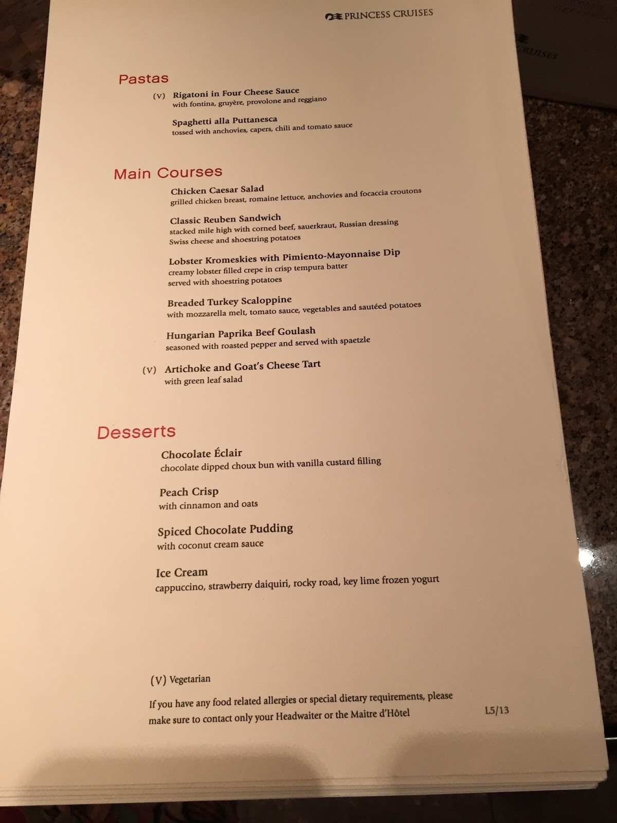 CRUISE LIKE A DAVIS : A Seafood Feast for a Princess