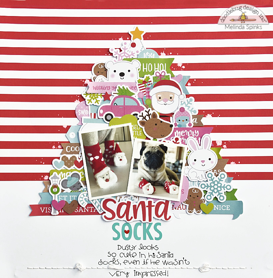 Doodlebug Design Inc Blog: Christmas Town - Santa Socks Layout | with ...