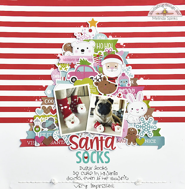 Doodlebug Design Inc Blog: Christmas Town - Santa Socks Layout | with ...