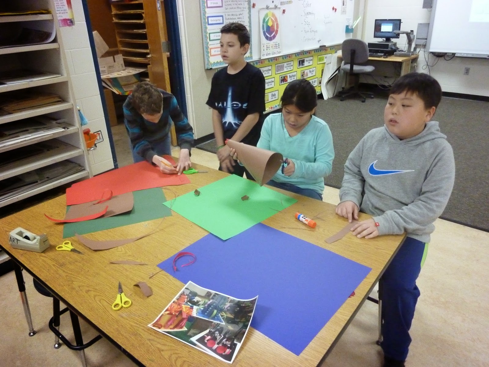 Mrs. Werner's Art Room: 5th Grade Collaborative Paper Sculptures