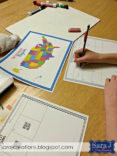 Classroom Freebies Too: States and Capital Task Cards with QR Codes