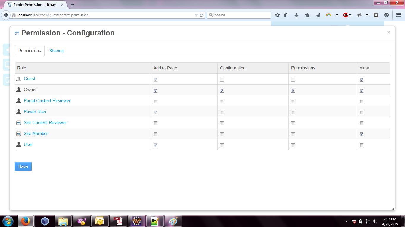 Portlet Permission In Liferay ~ Getting Into Liferay