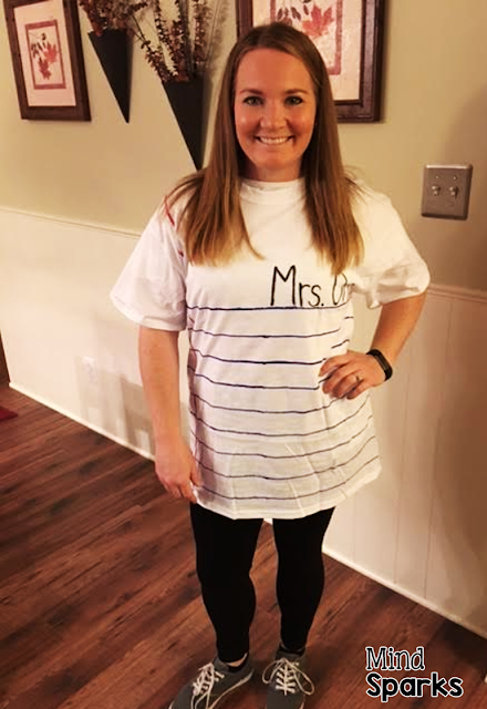 Mind Sparks: Notebook Paper--the best Halloween costume for teachers!