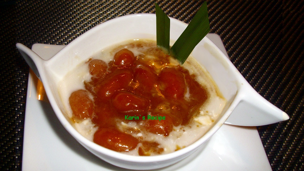 Karin's Recipe: Bubur Biji Salak/Candil (Yam Balls in Coconut Sugar Sauce)