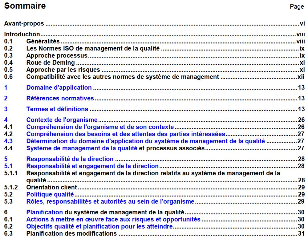ISO 9001:2015 | Systèmes de management de la qualité -- Exigences ...