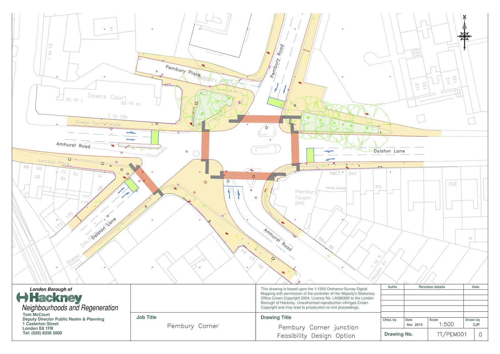 Pembury Corner Junction – reconfiguration – Yeah! Hackney