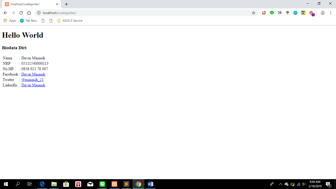 Masasih??: Belajar Framework CodeIgniter Masasih??: Belajar Framework CodeIgniter