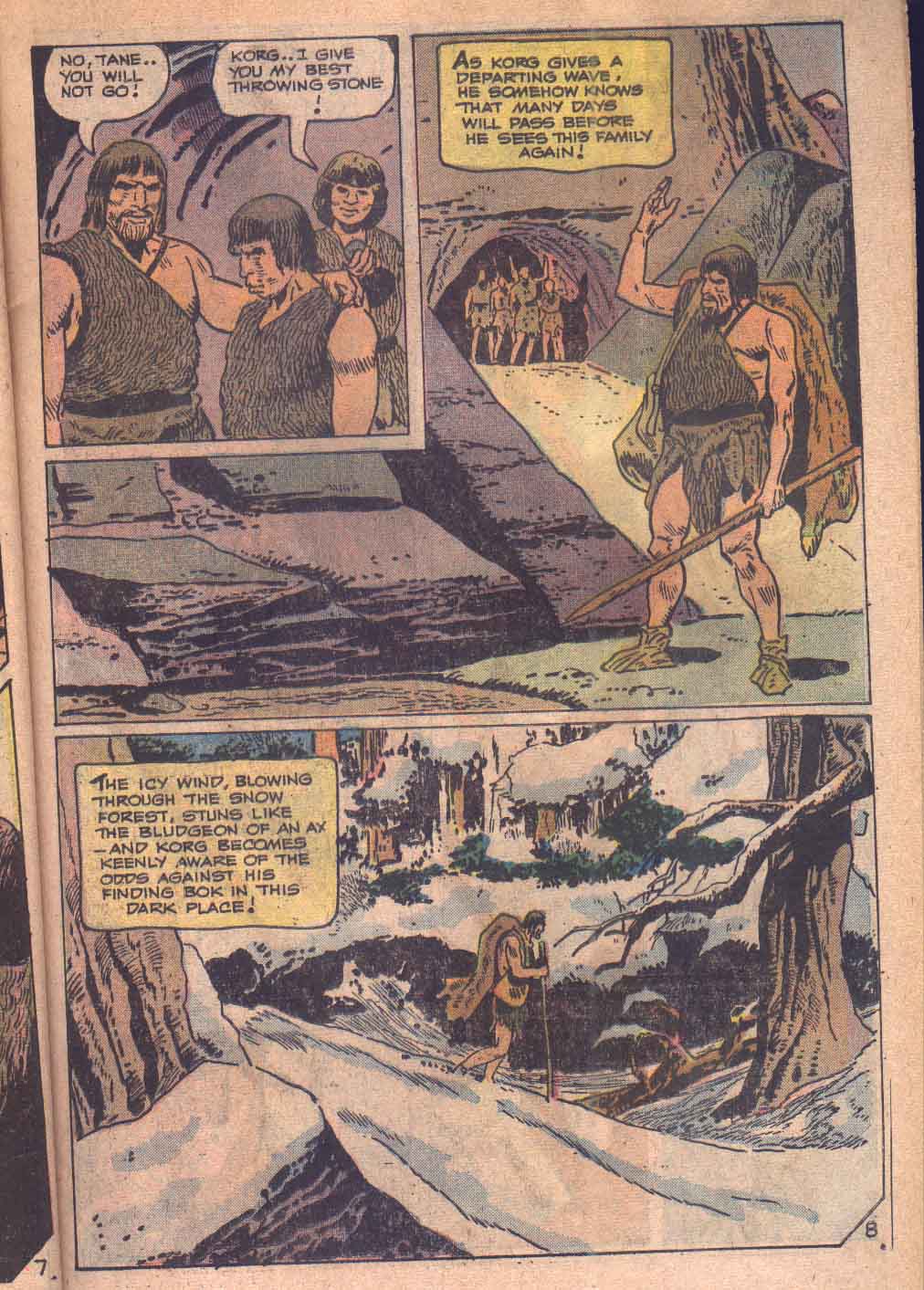 THE CHARLTON COMICS READING LIBRARY: KORG 70,000 BC #'s 1-9 May 1975 to ...