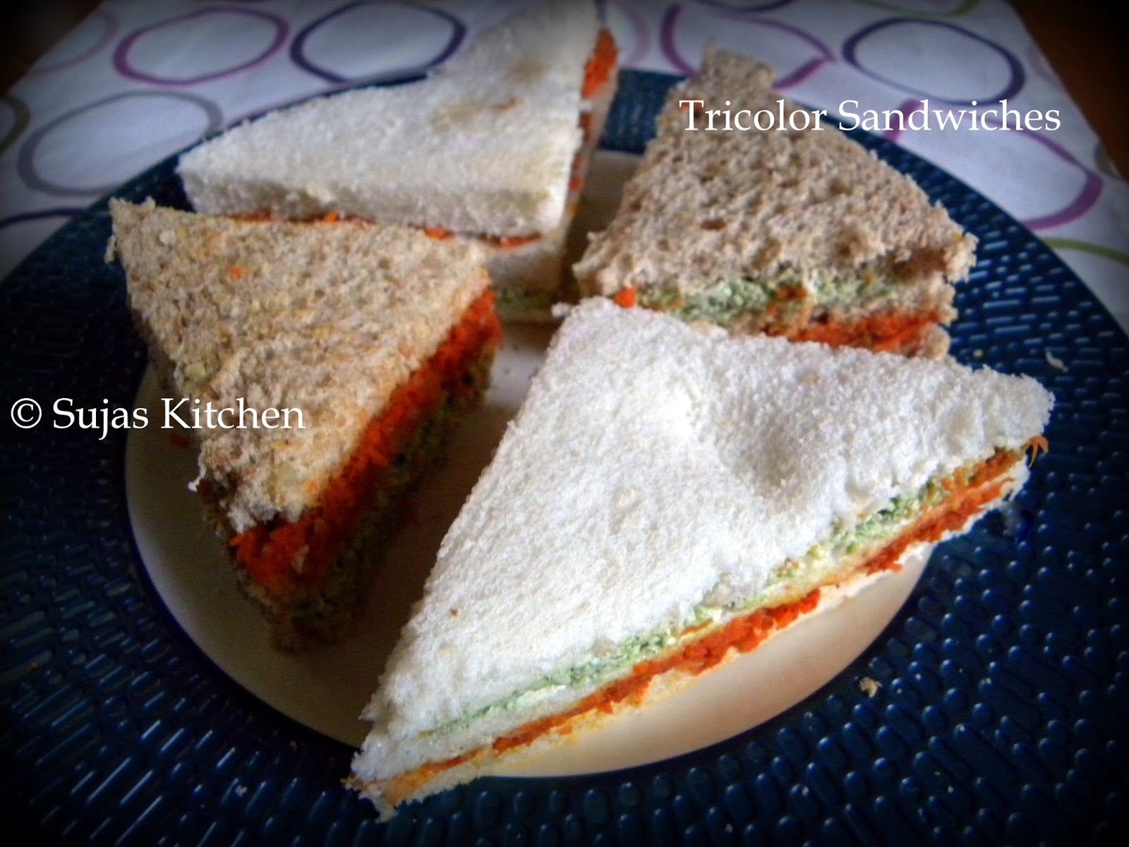 Sujas Kitchen: Tricolor Sandwiches