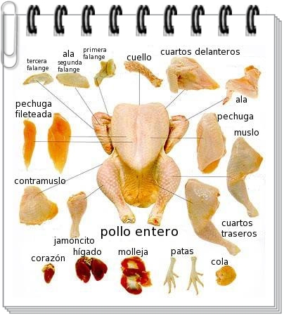 Valle Del Gallo: CORTES DE CARNE DE POLLO/ CHICKEN MEAT CUTS