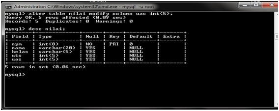 10. Setelah itu saya akan menambahkan masing masing data ( npm, nama ...